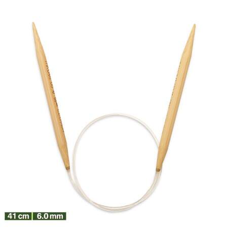 Agulha Circular de Tricô Takumi Clover Bambu 3016-16