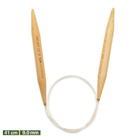 Agulha Circular de Tricô Takumi Clover Bambu 3016-16