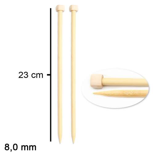 Agulha Para Tricô de Bambu Takumi Clover Ref.3011