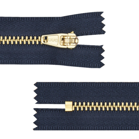 Zíper Metal Dourado Médio 15cm Com 10 Und