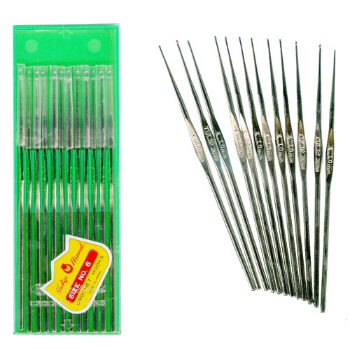 Agulha de Crochê Kit com 12 Und