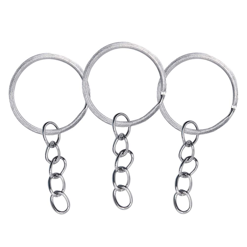 Argola para Chaveiro com Corrente 25mm com 10 Und