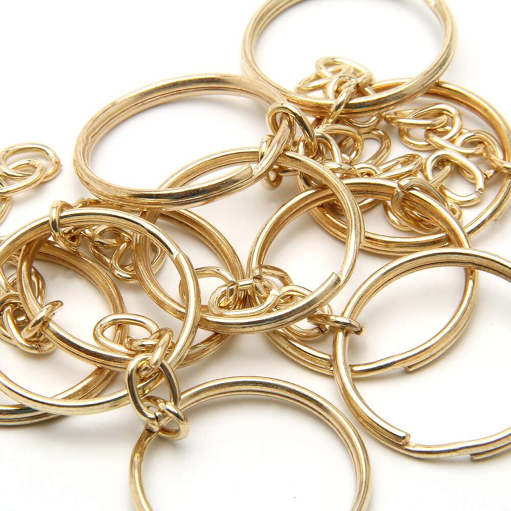 Argola para Chaveiro com Corrente 25mm A61 com 10 Und