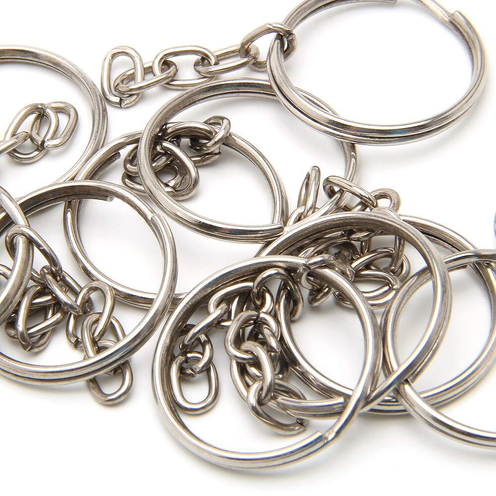 Argola para Chaveiro com Corrente 25mm A61 com 10 Und