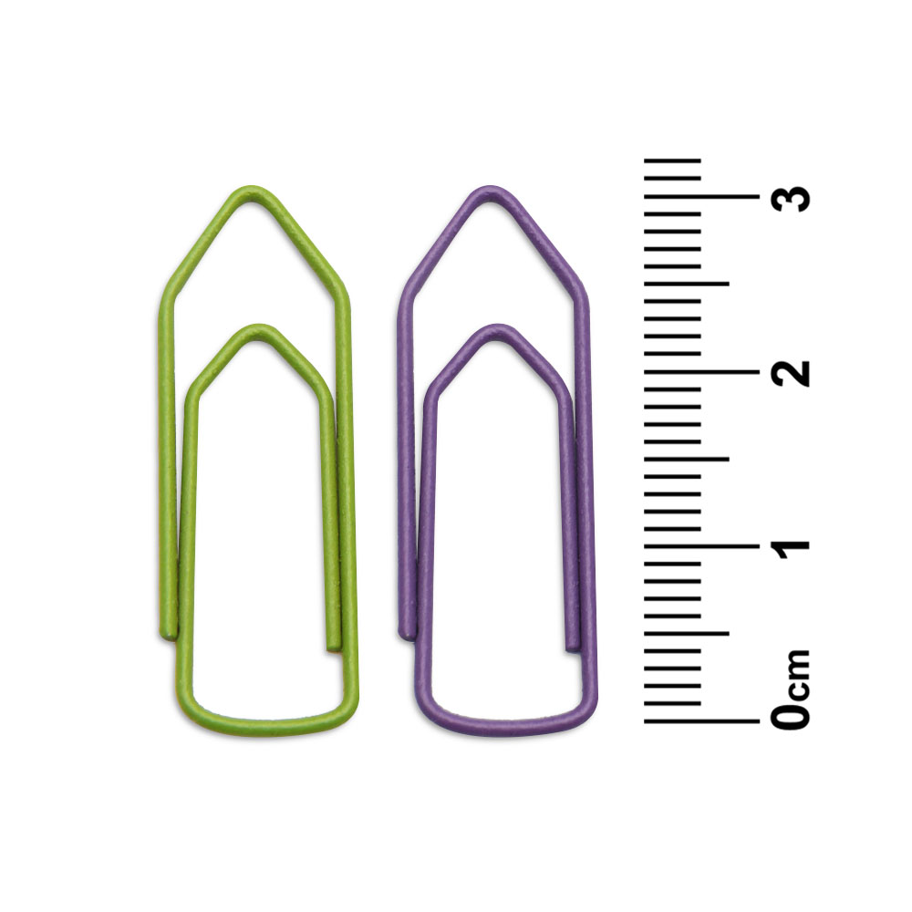 Clips Colorido Bacchi 2/0 Caixa com 100 Und