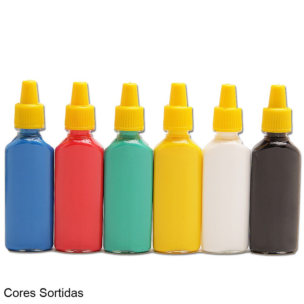 Cola Colorida Acrilex Sortida Ref.02606 com 06 Und