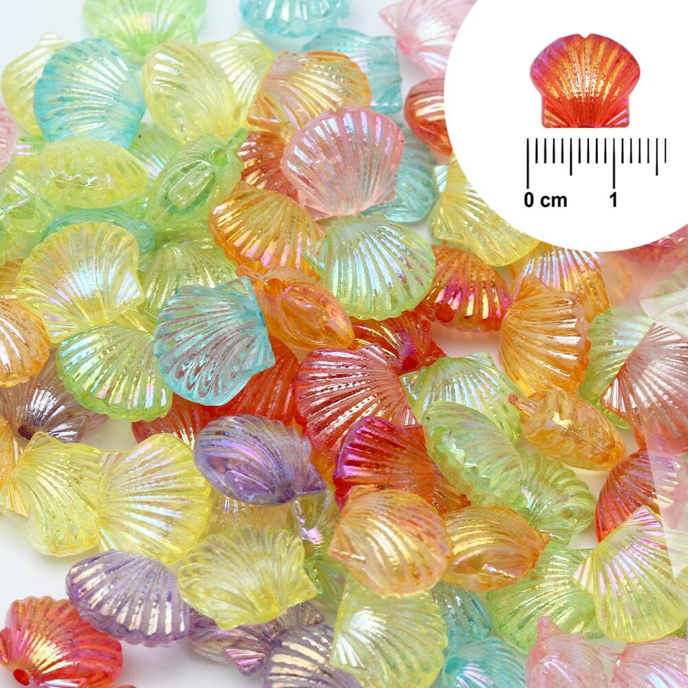 Concha Acrílica Colorida Furtacor 12mm 48g