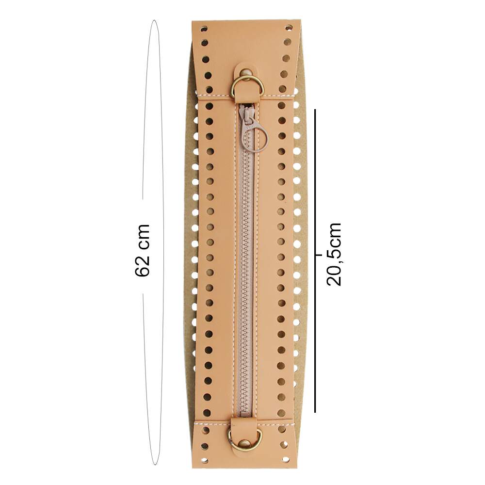 Fecho de Bolsa PU-Zíper Circulo 437522 62cm