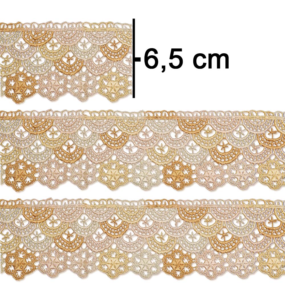 Guipire Trader Ref.52381 Multicolor 6,5cm Peça c/ 13,7mts