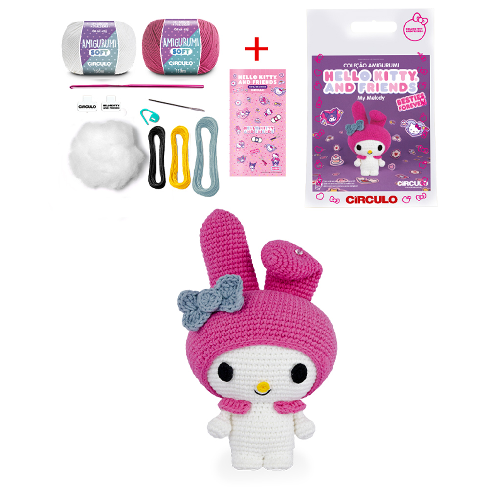 Kit Amigurumi Coleção Hello Kitty And Friends Circulo