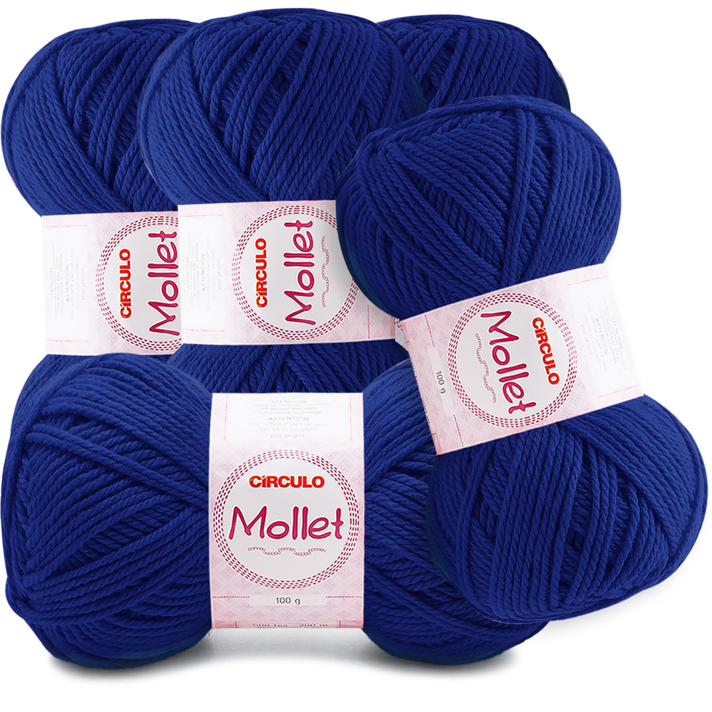 Kit Fio Mollet Circulo 100g com 5 Und