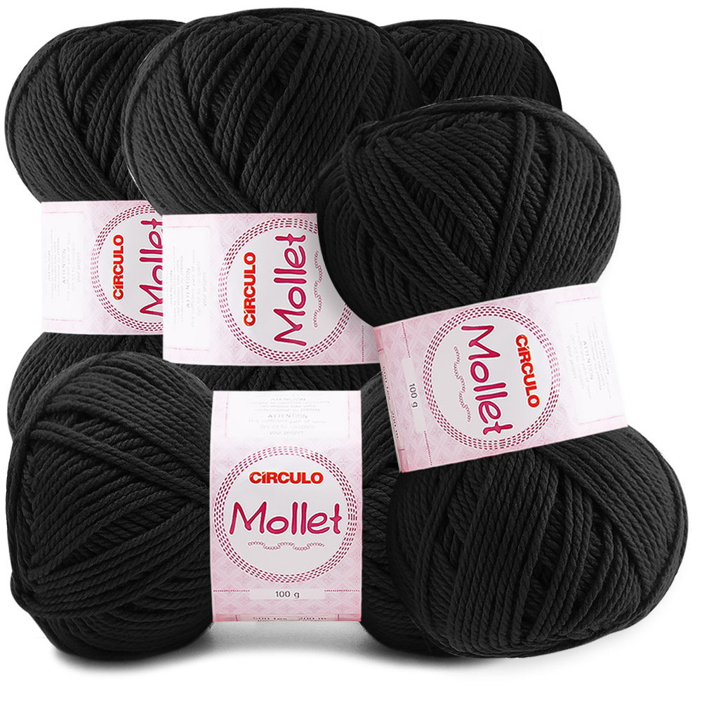 Kit Fio Mollet Circulo 100g com 5 Und