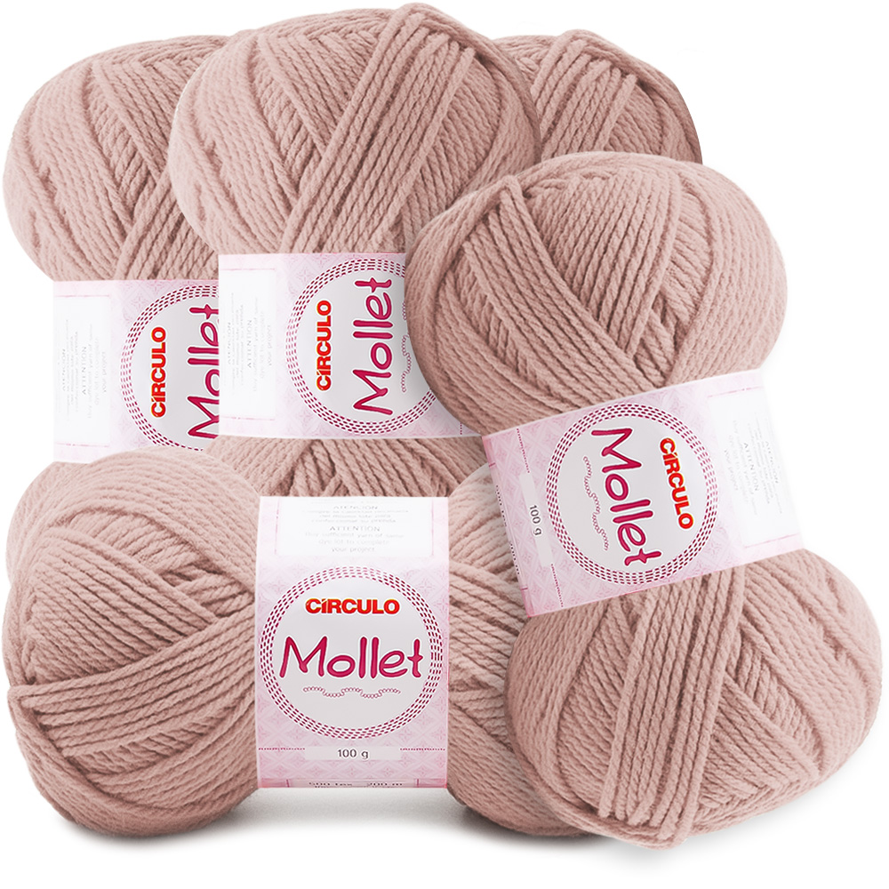 Kit Fio Mollet Circulo 100g com 5 Und