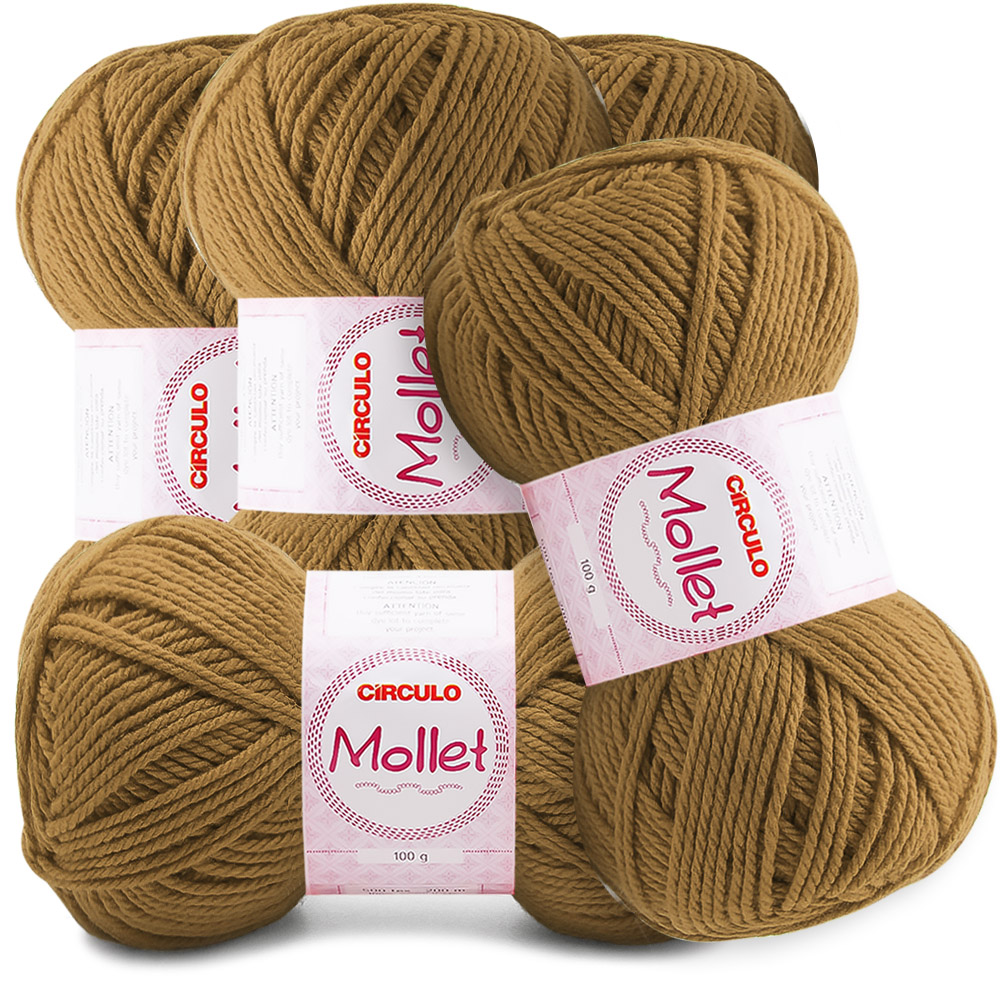 Kit Fio Mollet Circulo 100g com 5 Und