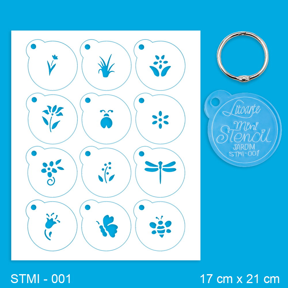 Kit Mini Stencil Litoarte STMI