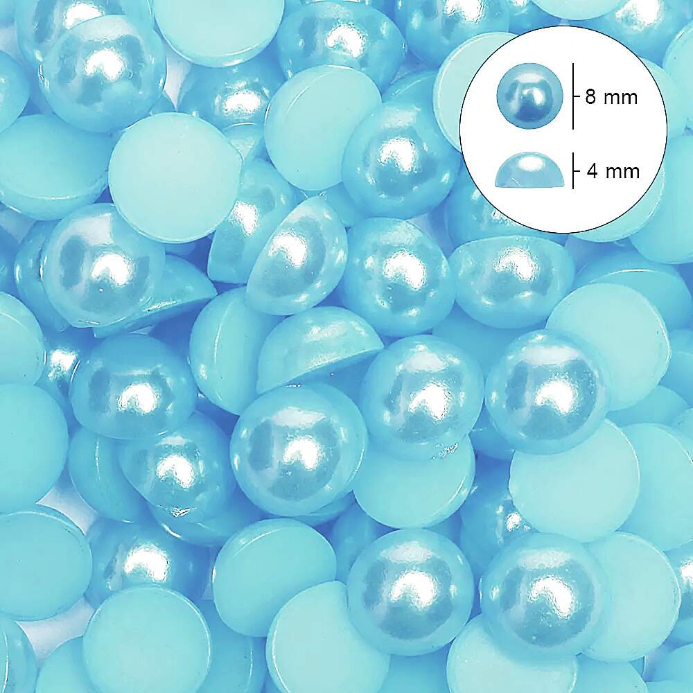 Meia Pérola N.08 8mm Cores 48g