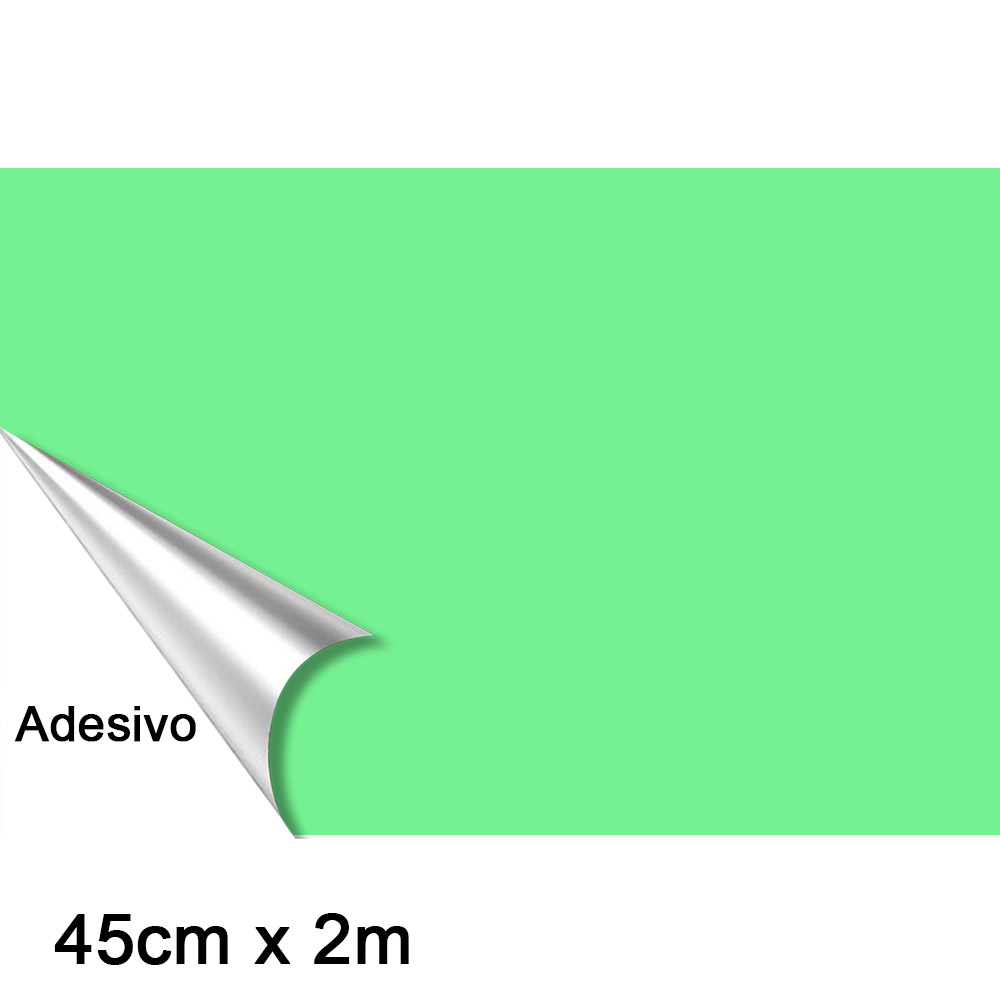 Papel Contact Linha Colorido Fosco Neon 45cm x 2mts