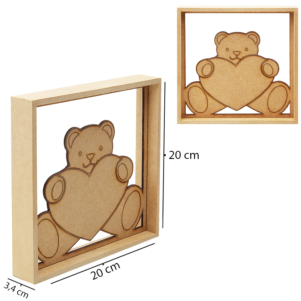 Quadro Decorativo de MDF 20x20cm