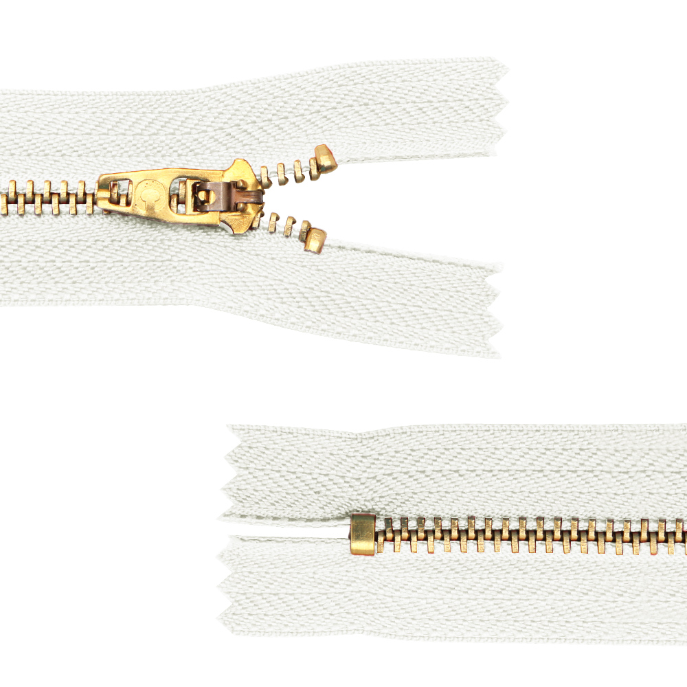 Zíper Metal Dourado Médio Circulo N.3 18cm