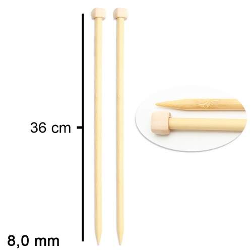 Agulha Para Tricô de Bambu Takumi Clover Ref.3012