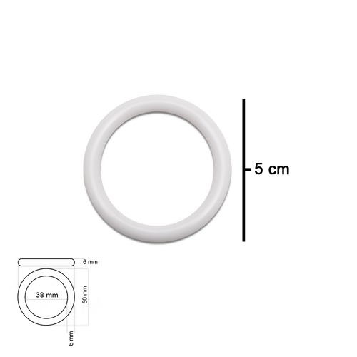 Argola Ritas Plástica 50mm com 48 Und